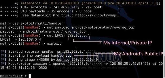 Create a Persistent BackDoor in Android Using Kali Linux – The Wandering Irishman